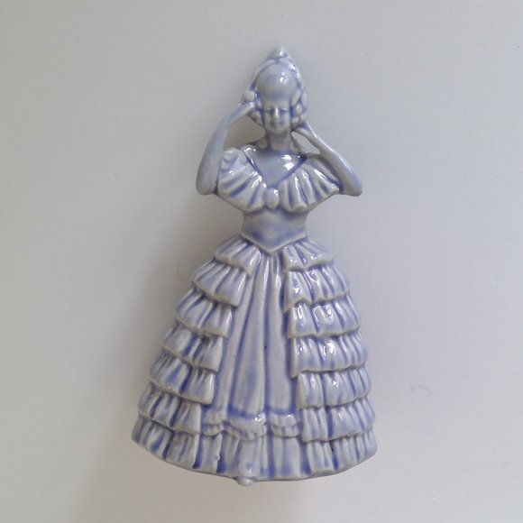 Art | Vintage Blue Monotone Art Deco Crinoline Lady Figurine | Poshmark